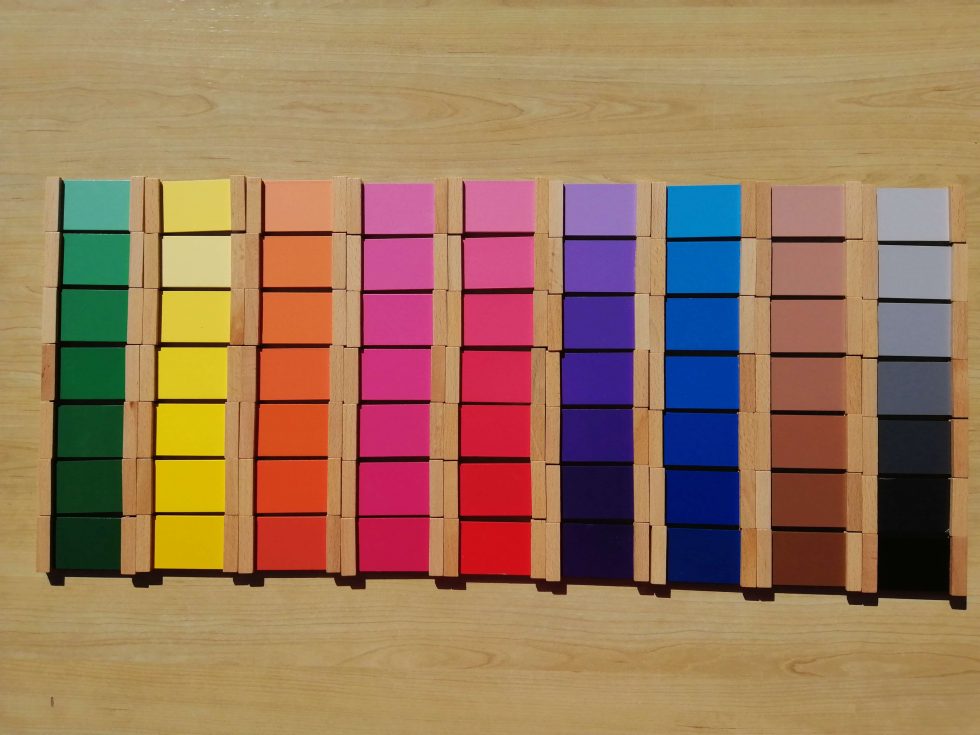 Caja de Color número 3 Montessori - Tu guía Montessori. Miriam Escacena